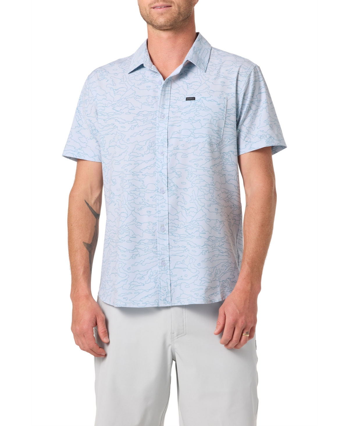 Click here for ONeill Mens Short-Sleeve Button-Up Shirt - High-ri... prices