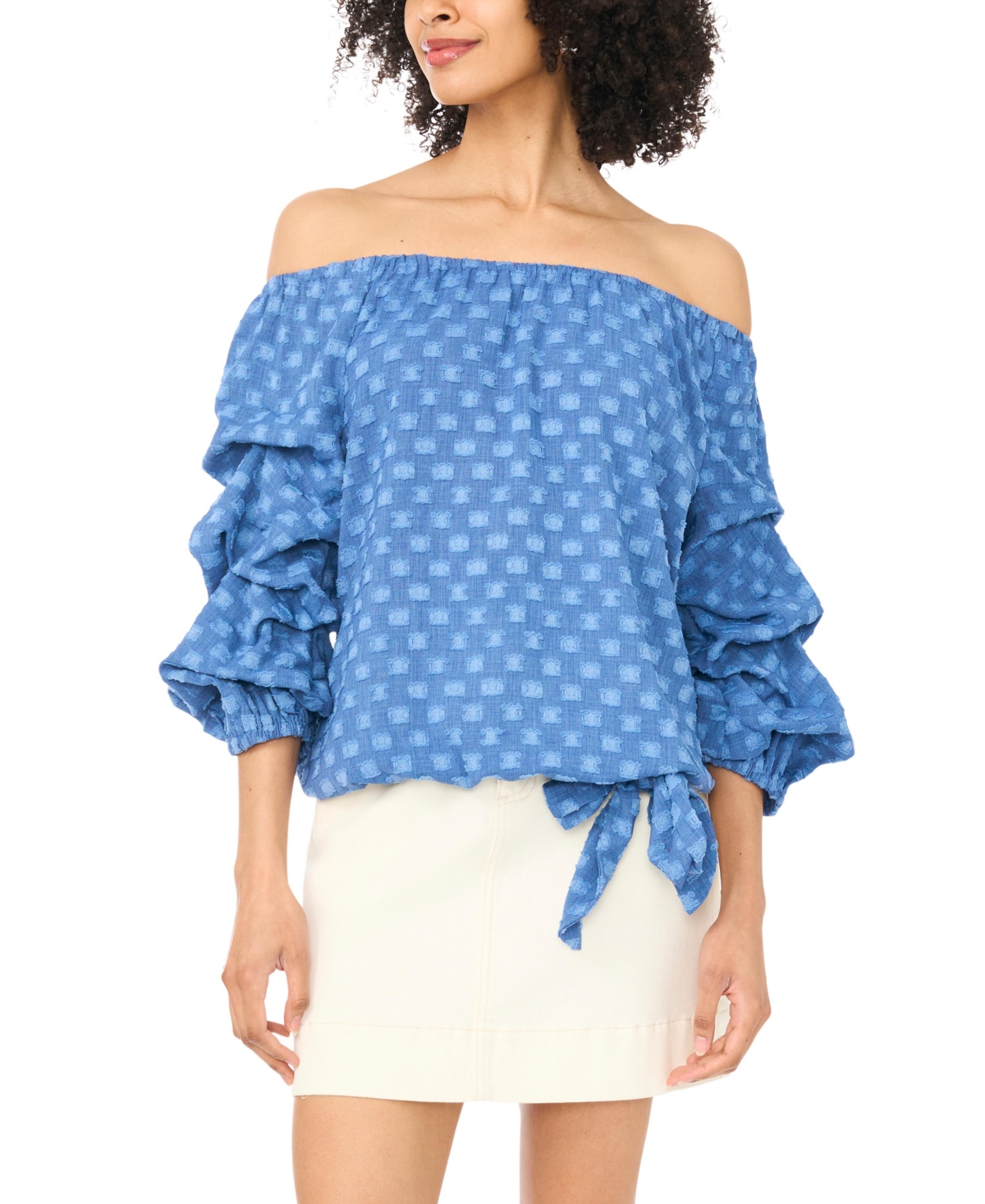 Click here for Vince Camuto Womens Off-The-Shoulder Bubble Sleeve... prices