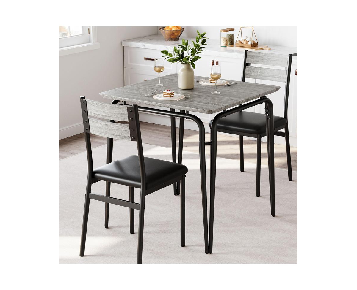 Click here for gaomon 3-Piece 2-Person Vintage Square Dining Tabl... prices