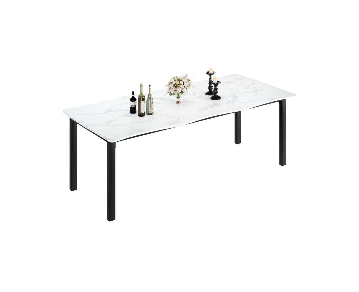 Click here for gaomon 6-8 Person Modern Wooden Dining Table with... prices