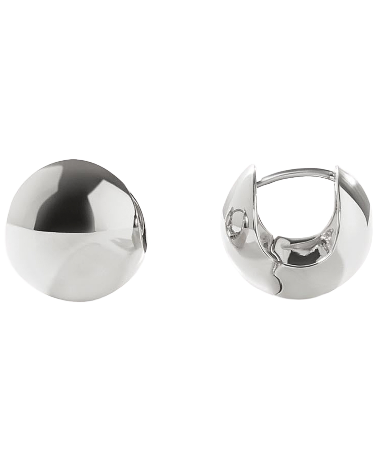 Click here for Ana Luisa Abby Mini Silver Sphere Hoop Earrings -... prices