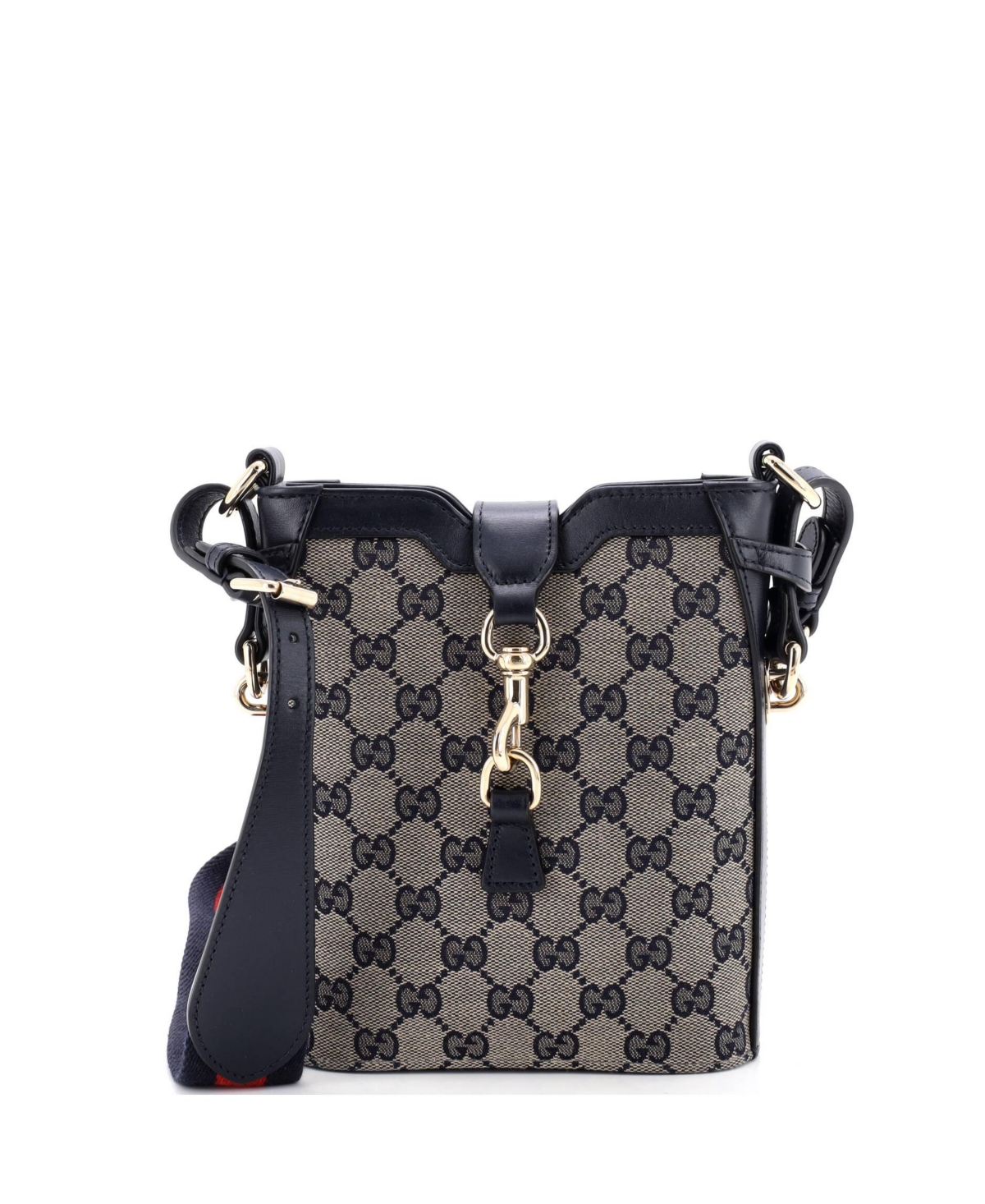 Click here for Pre-Owned Gucci Mini Bucket Bag Gg Canvas with Lea... prices