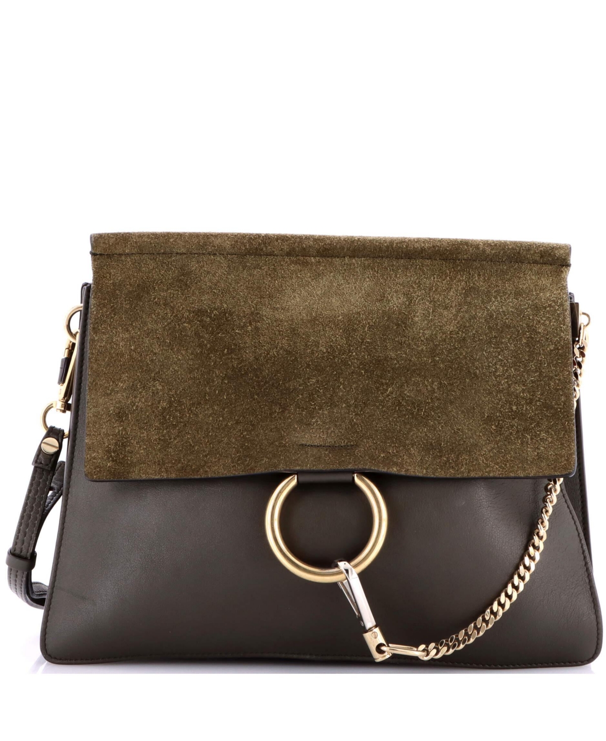 Click here for Pre-Owned Chloe Medium Faye Shoulder Bag Leather a... prices