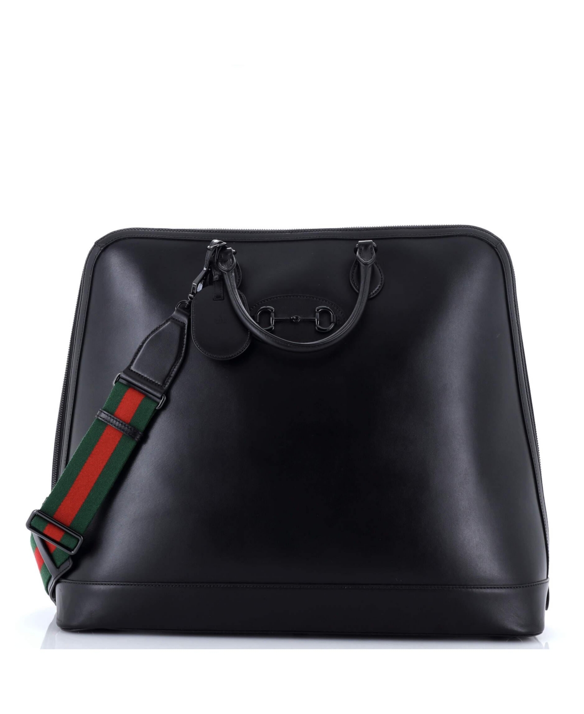 Click here for Pre-Owned Gucci Large Horsebit 1955 Web Duffle Bag... prices