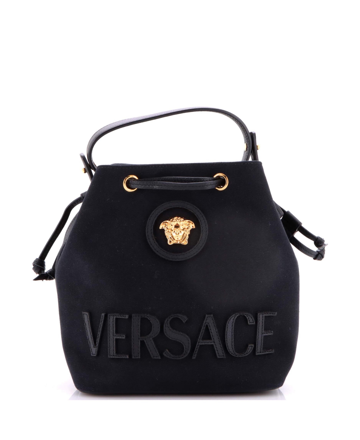 Click here for Pre-Owned Versace Small La Medusa Drawstring Bucke... prices