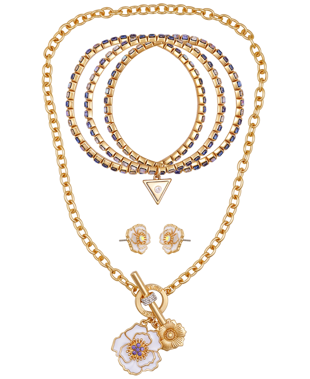Click here for Guess 3-Pc. Rose Gold-Tone Necklace  Bracelet & St... prices