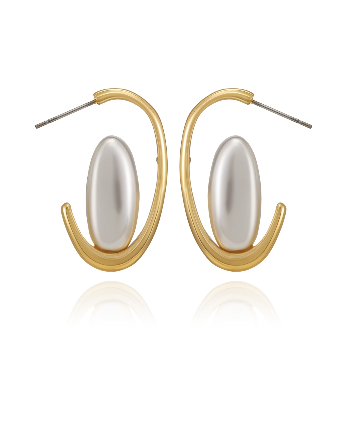 Click here for Guess Gold-Tone Classic Hoop Earrings - Gold/Mothe... prices