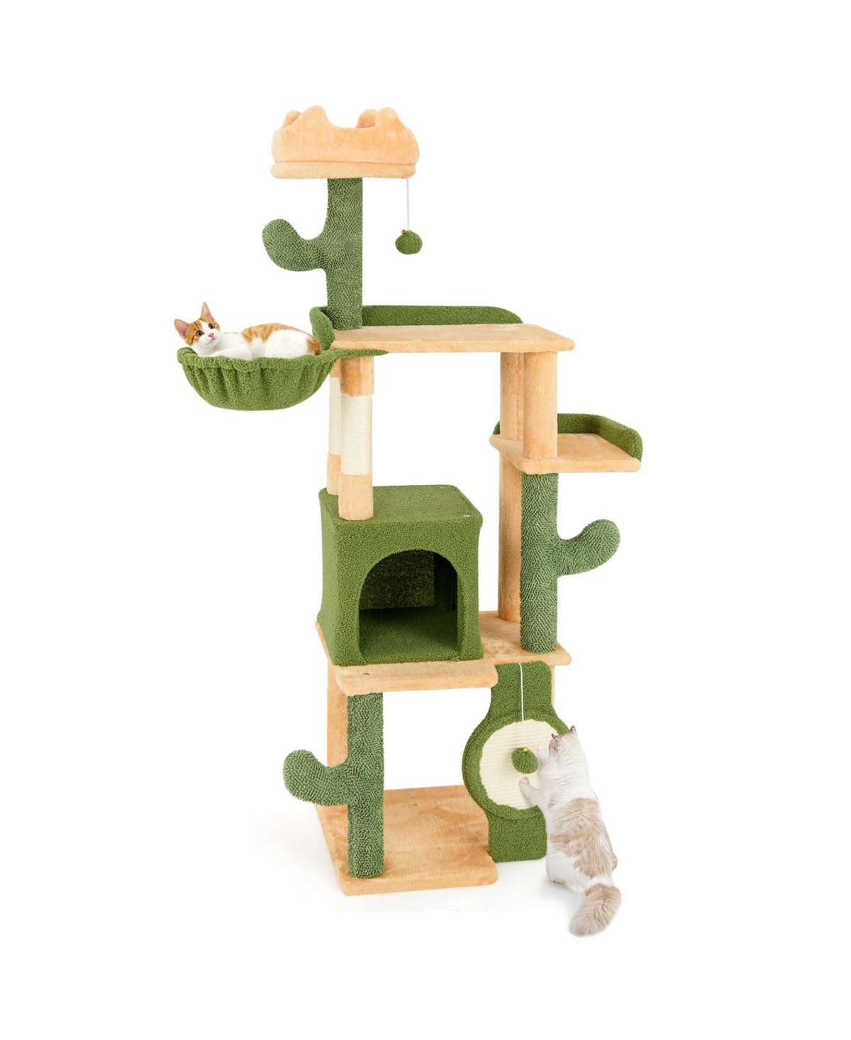 Click here for Cozito Cat Tree 63 in Cactus Tower with Sisal Post... prices