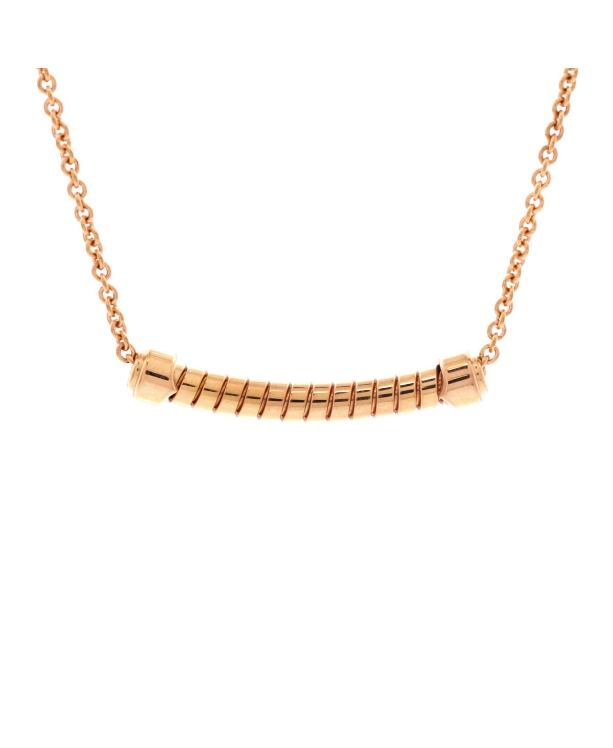 Click here for Pre-Owned Bvlgari Tubogas Pendant Necklace - 18k r... prices