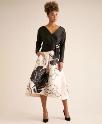 Click here for Muse Womens Pleated A Line Skirt Long Sleeve Top prices