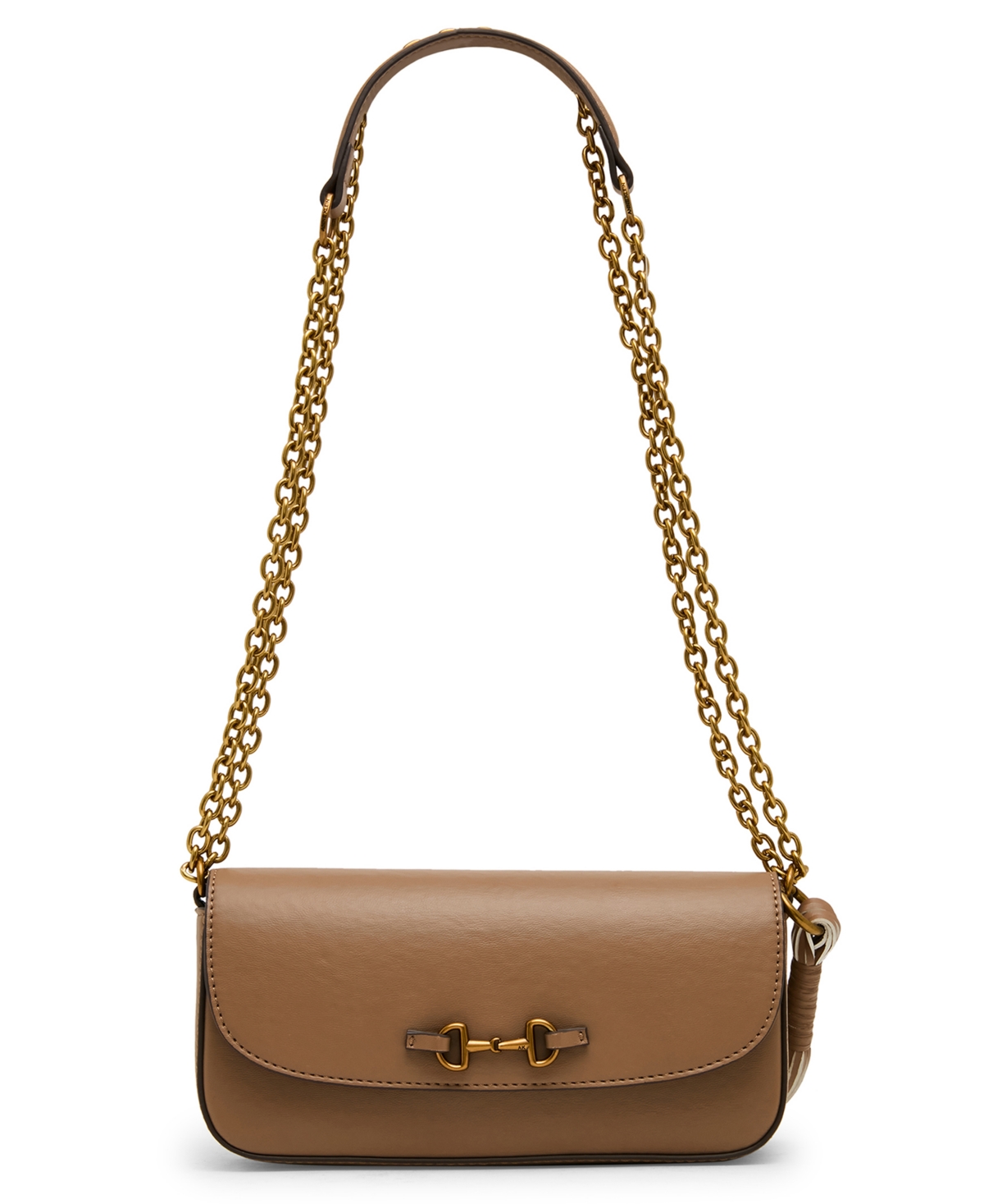 Click here for Anne Klein Small Horse Bit Flap Shoulder Handbag -... prices