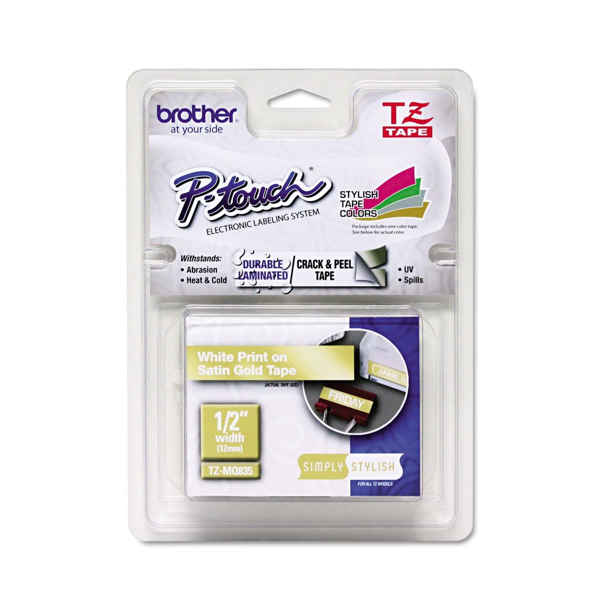 Click here for Brother P-Touch TZEMQ835 0.47 in. x 16.4 ft. Stand... prices