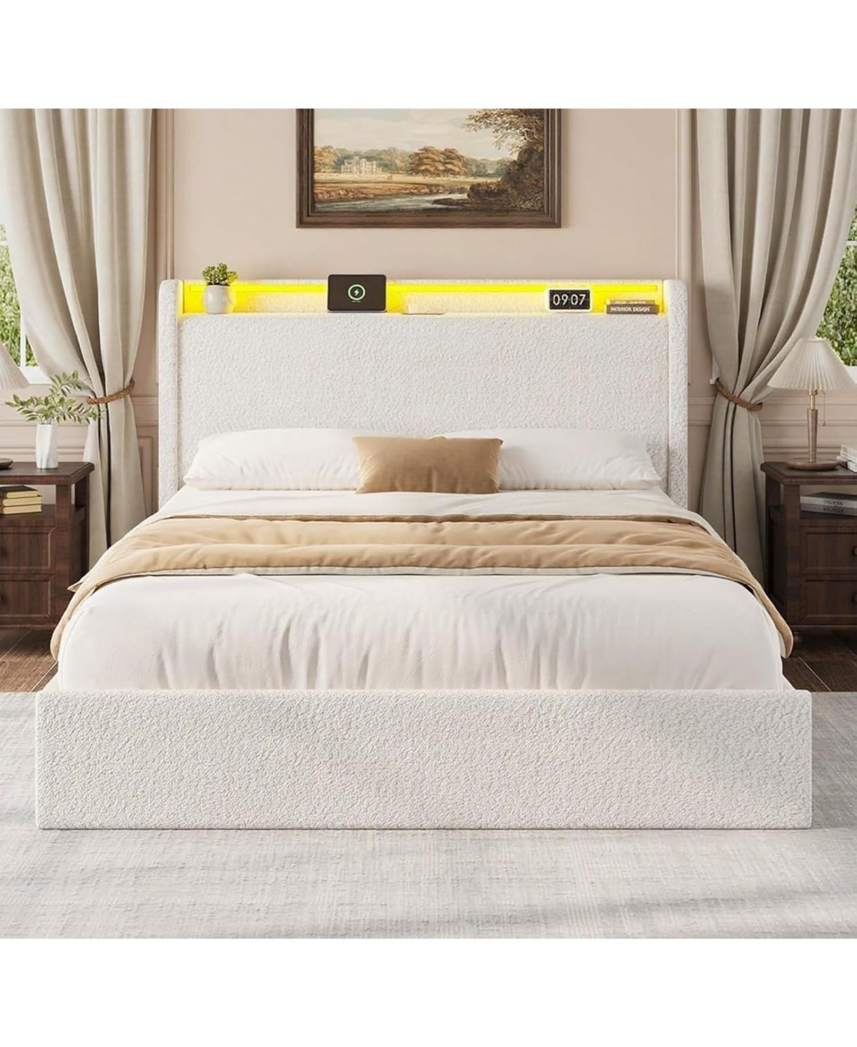 Click here for gaomon Bed Frame with 4 Drawers & Storage Headboar... prices