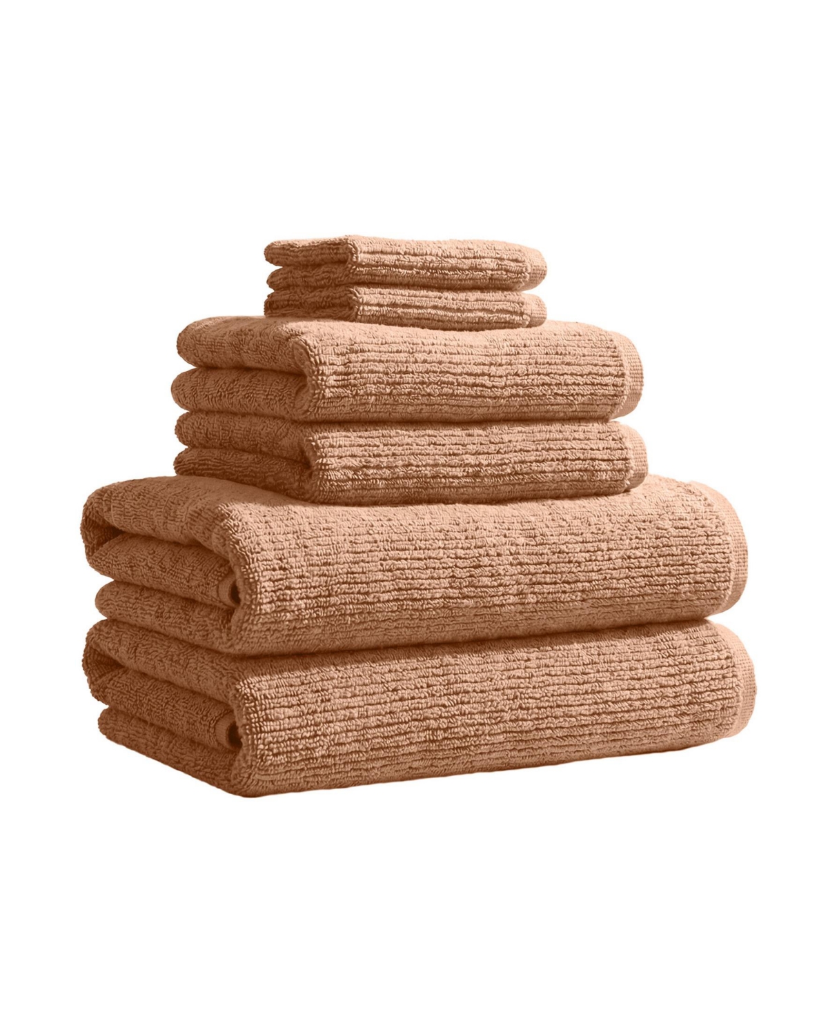 Click here for Linery & Co Turkish Cotton Textured 6 Piece Bath T... prices