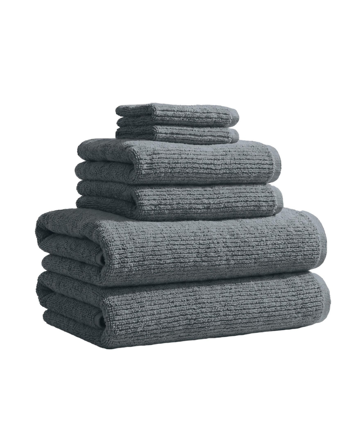 Click here for Linery & Co Turkish Cotton Textured 6 Piece Bath T... prices
