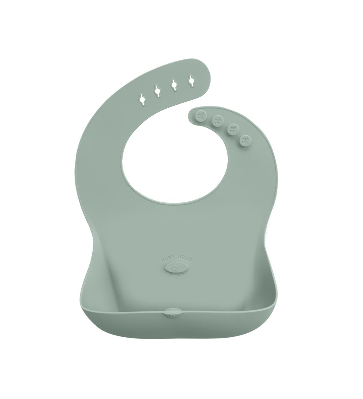 Click here for abiie Ruby Wrapp Silicone Bibs - Sage green prices
