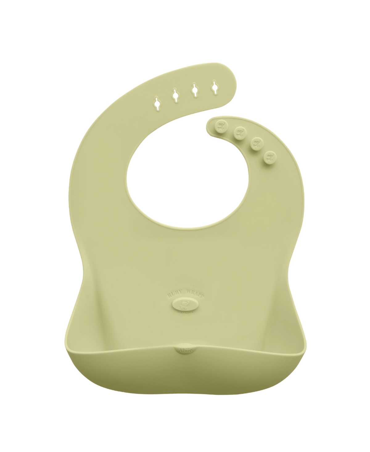 Click here for abiie Ruby Wrapp Silicone Bibs - Pastel yellow prices