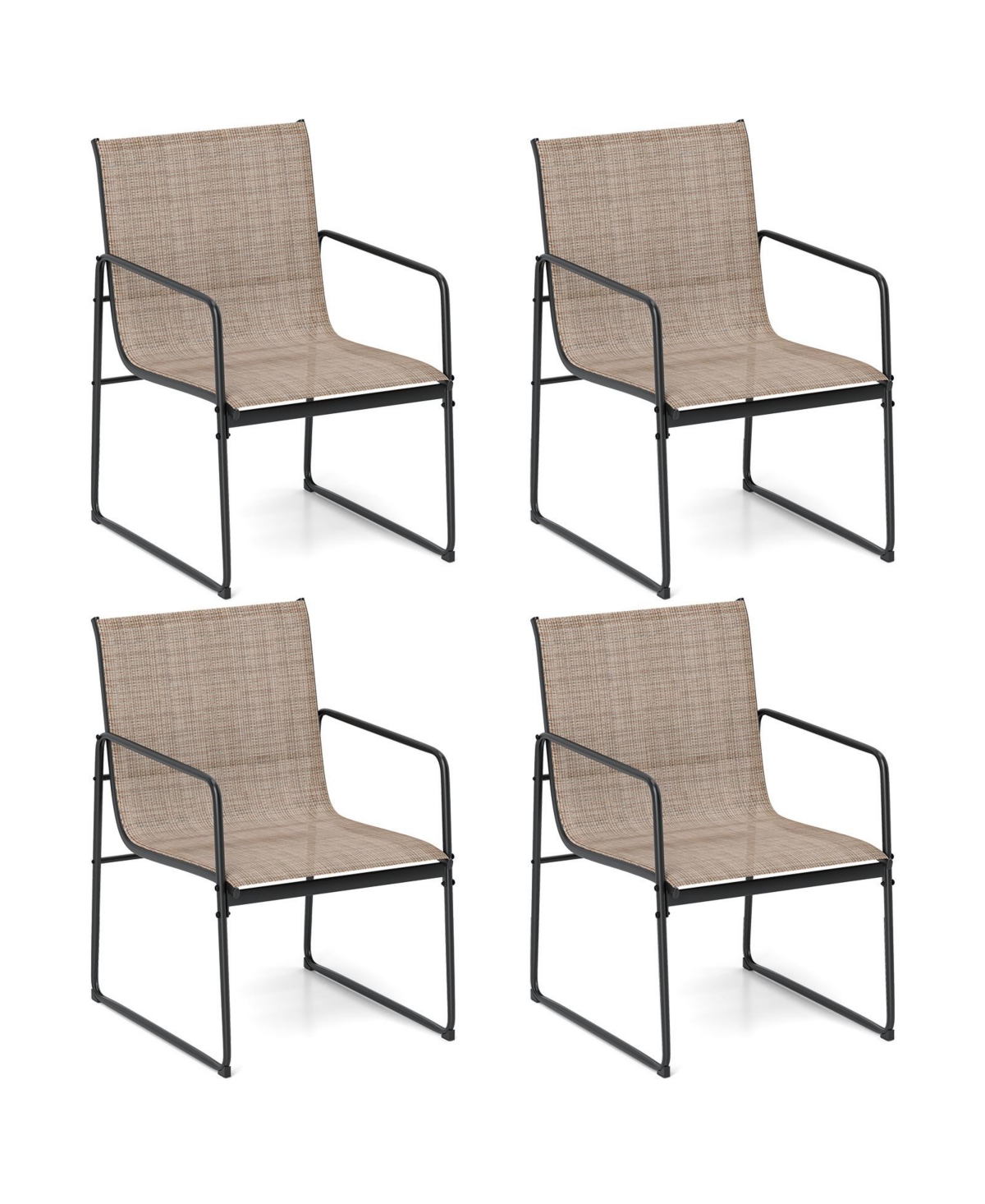 Click here for Sugift Outdoor Dining Chairs Set of 4 Patio Furnit... prices