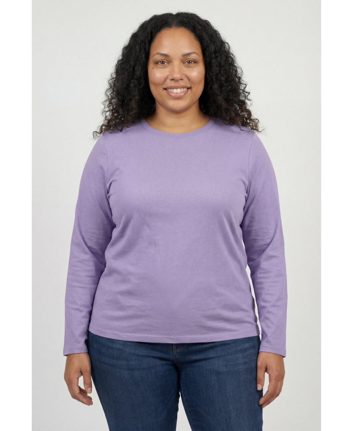 Click here for Woman Within Womens Within Perfect Long-Sleeve Cre... prices