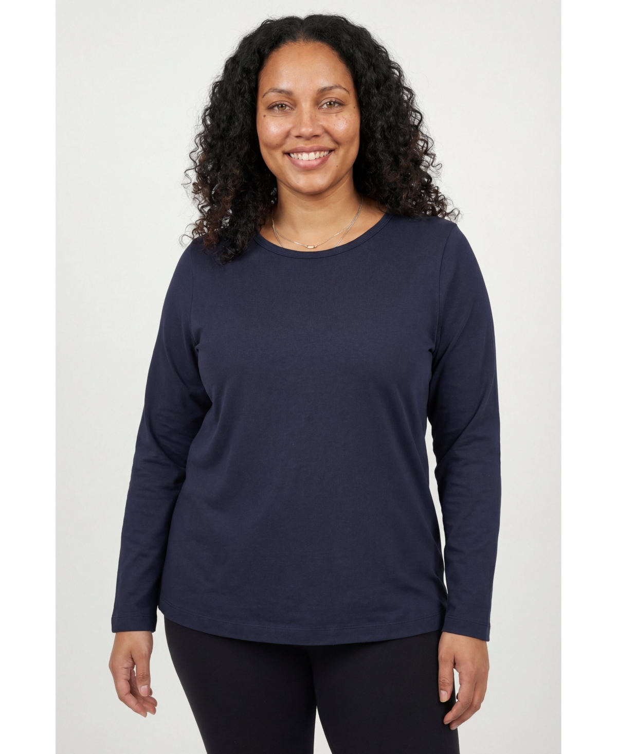 Click here for Woman Within Womens Within Perfect Long-Sleeve Cre... prices
