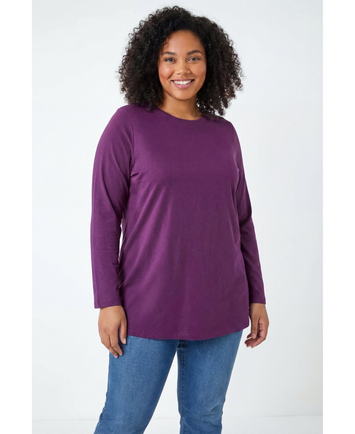 Click here for Woman Within Womens Within Perfect Long-Sleeve Cre... prices