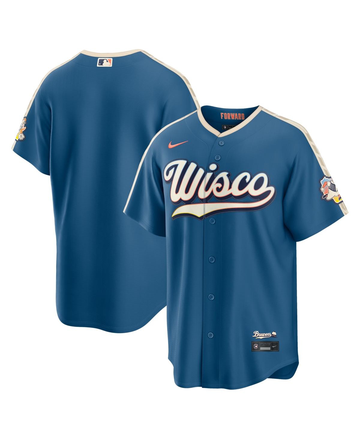 Click here for Nike Mens Mineral Blue Milwaukee Brewers 2026 City... prices