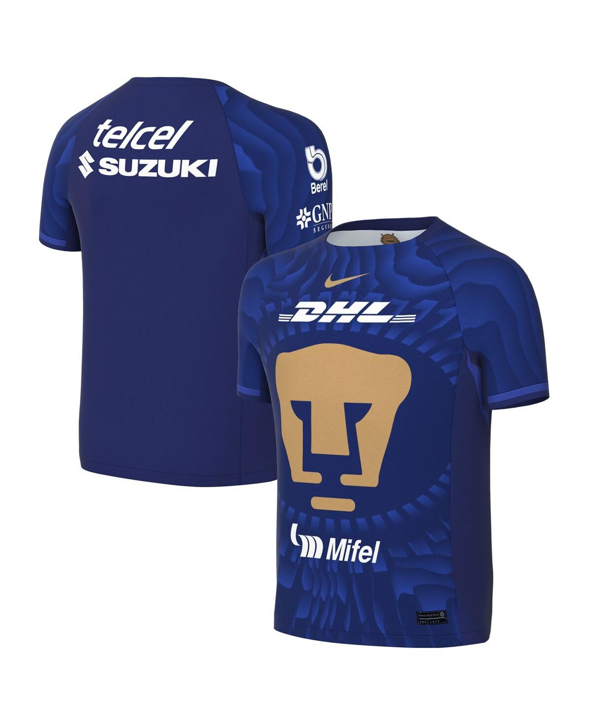 Click here for Nike Big Boys and Girls Royal Pumas 2025/26 Away R... prices