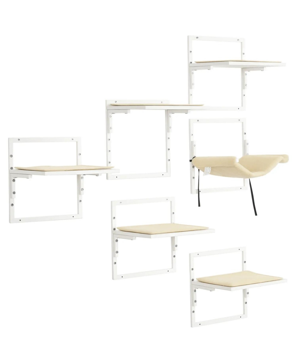 Click here for Zeus and Ruta Wood Wall-Mounted Modern Cat Wall Sh... prices