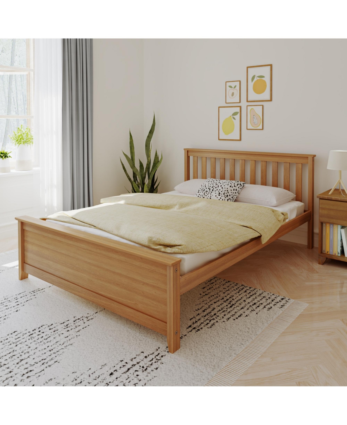 Click here for Max and Lily Queen Bed Frame  Solid Wood Platform... prices