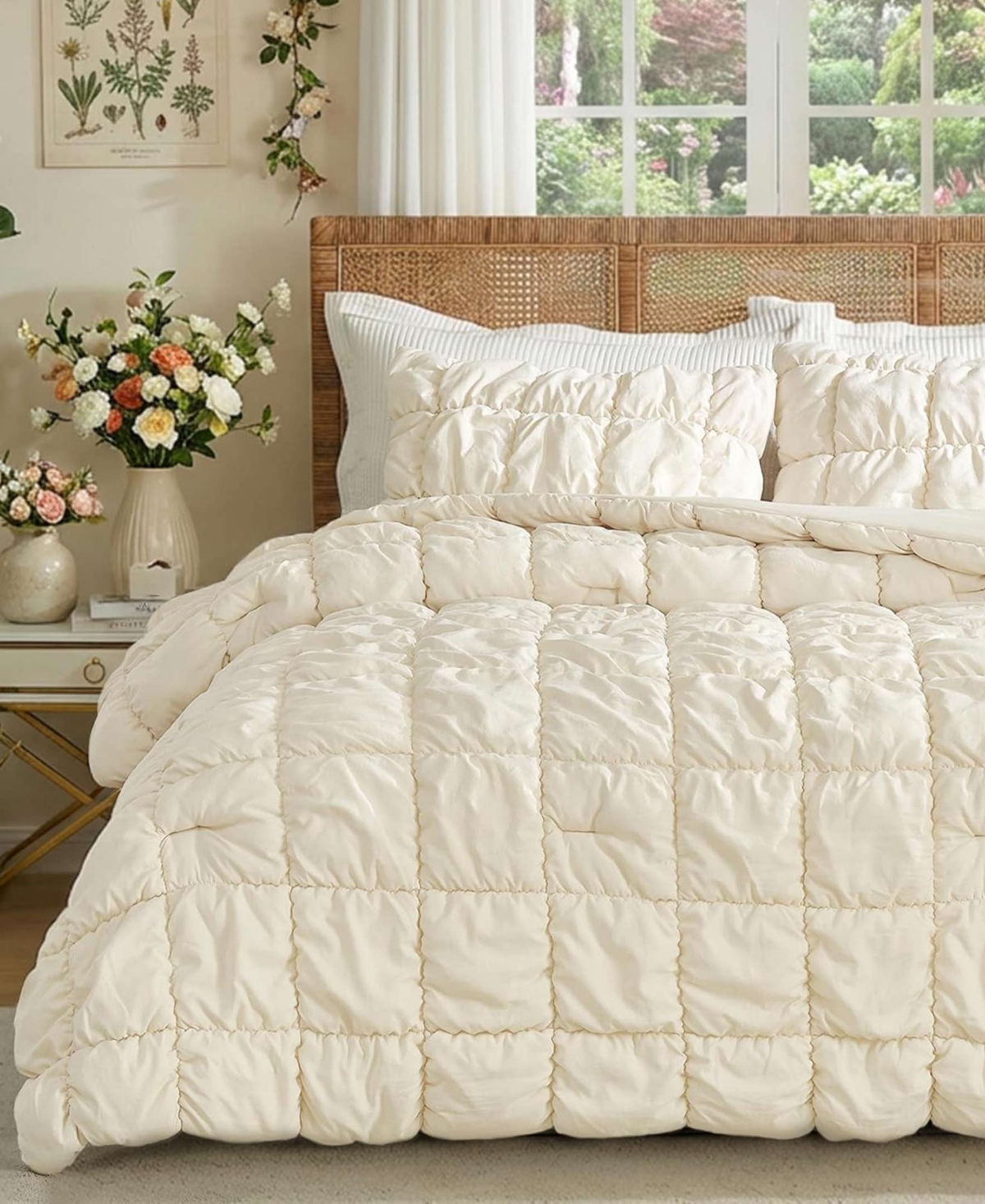 Click here for Unikome Modern Style Pintuck All Season Comforter... prices