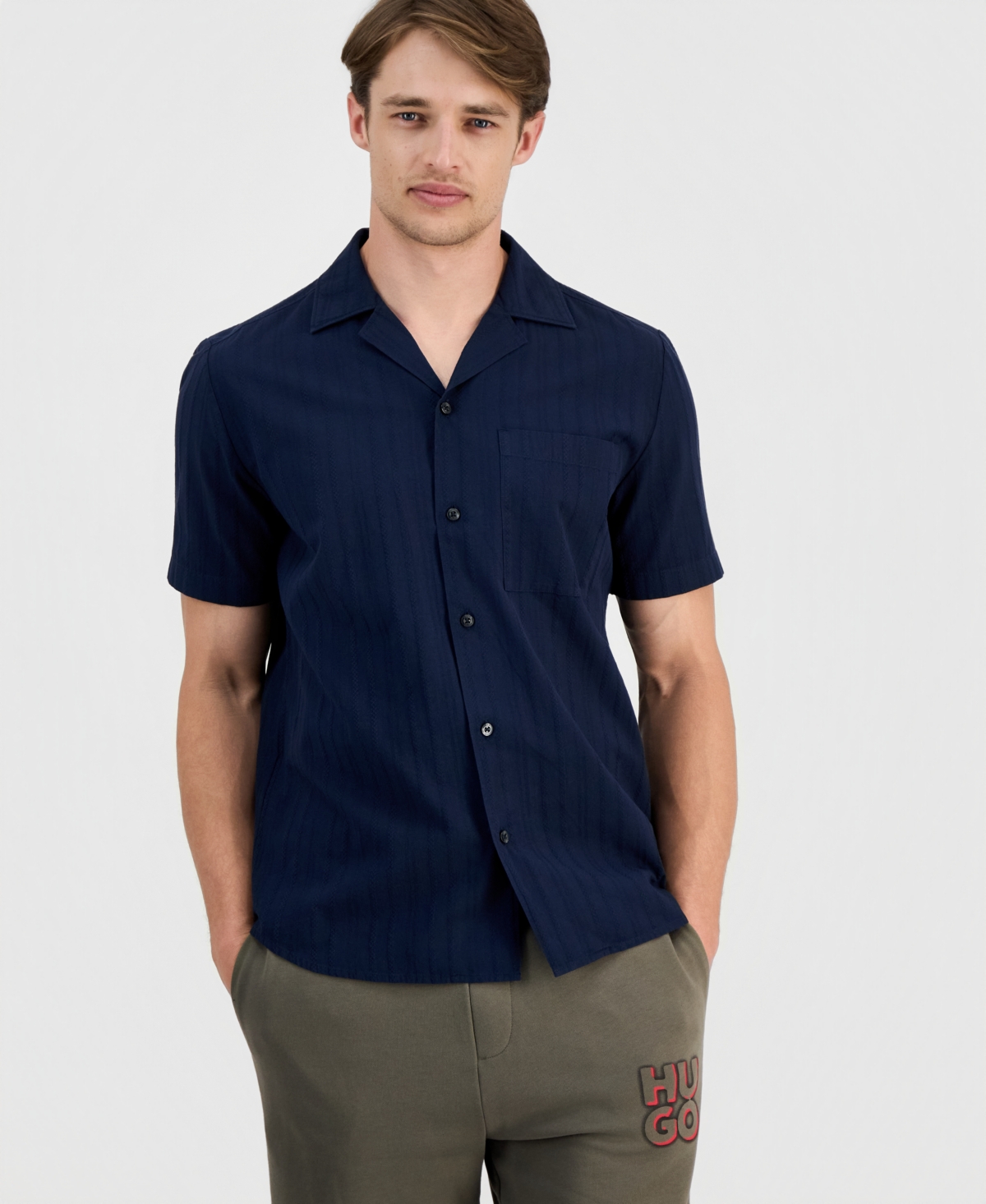 Click here for Hugo by Hugo Boss Mens Ellino Short-Sleeve Button-... prices