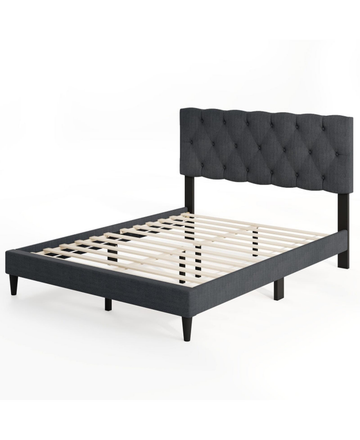 Click here for Gouun Full Linen Upholstered Platform Bed Frame wi... prices