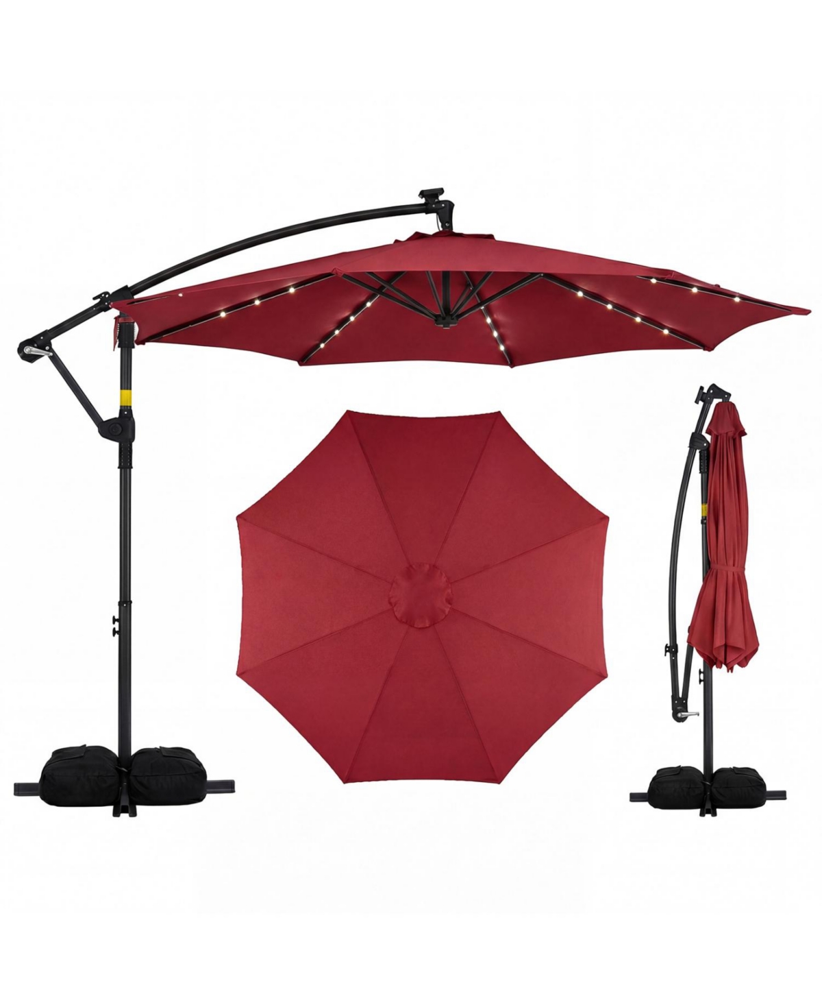 Click here for Slickblue Outdoor Cantilever Patio Umbrella with S... prices