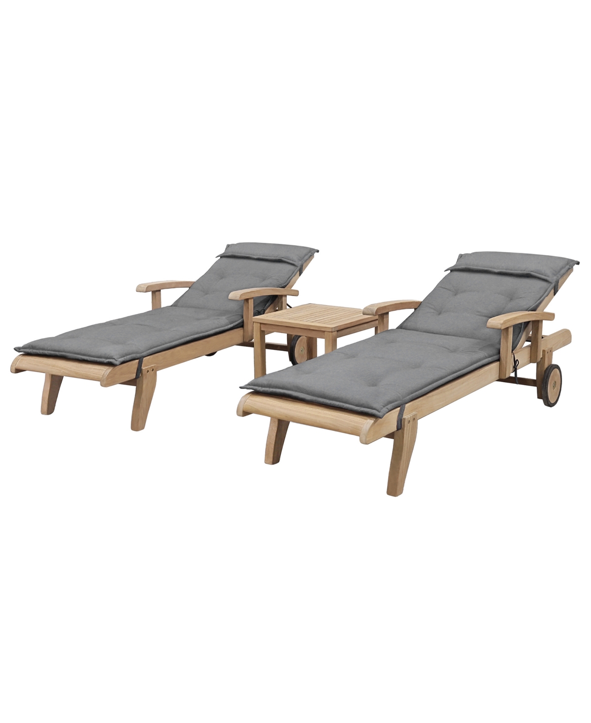 Click here for Bristol 3-Pc. Outdoor Chaise Set (2 Chaise Lounge... prices