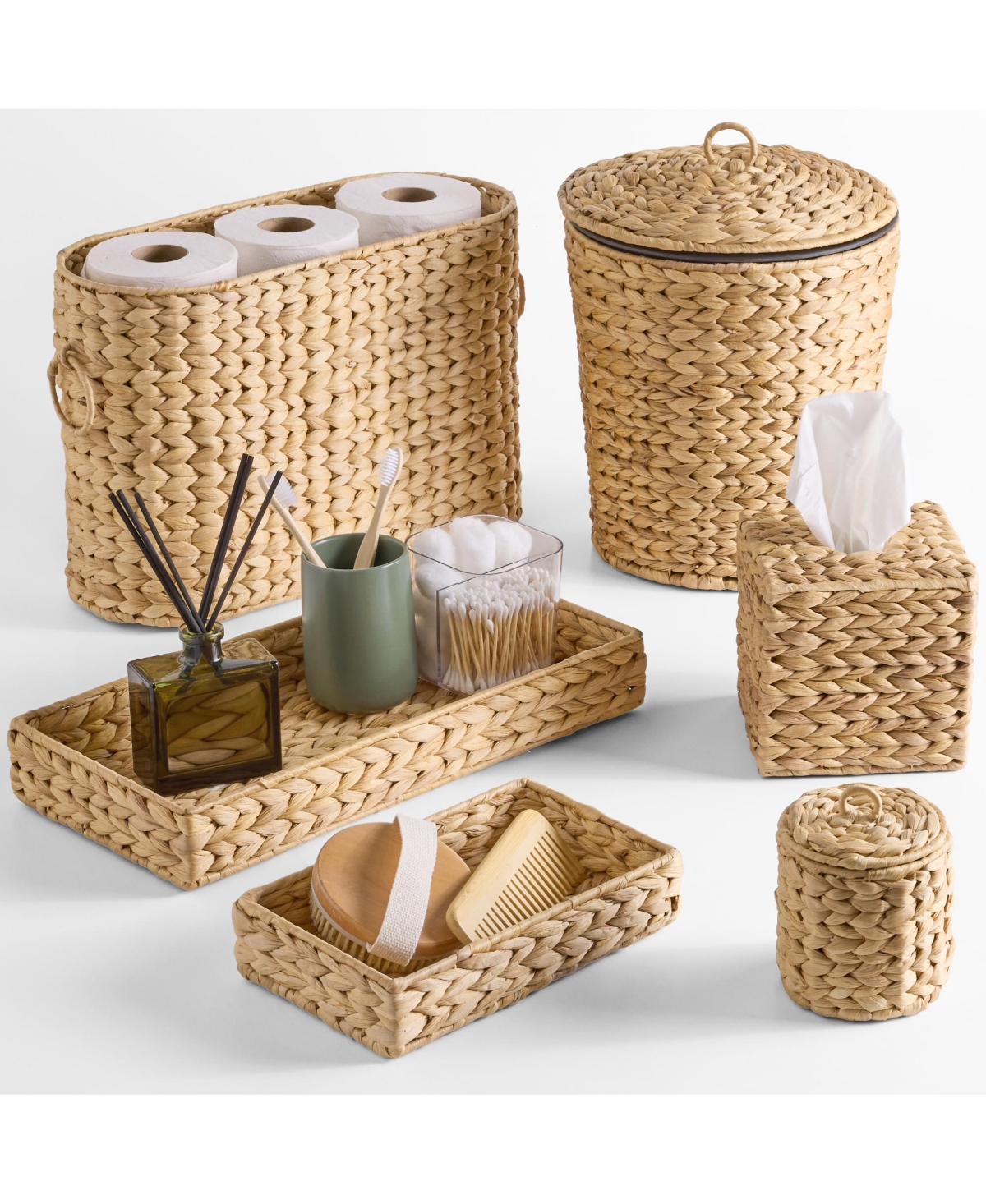 Click here for Best Choice Products 6-Pc Water Hyacinth Bathroom... prices