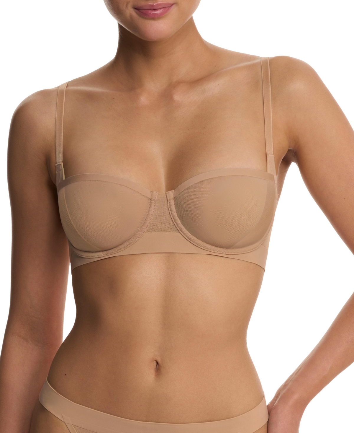 Click here for Natori Womens True Zen Mesh Balconette Bra - Buff prices