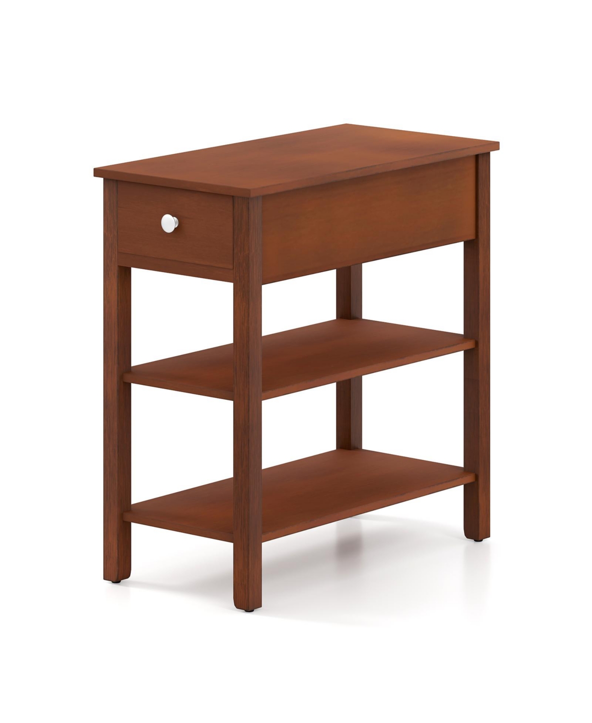 Click here for Sugift 3-Tier Narrow End Table with Drawer and Sto... prices