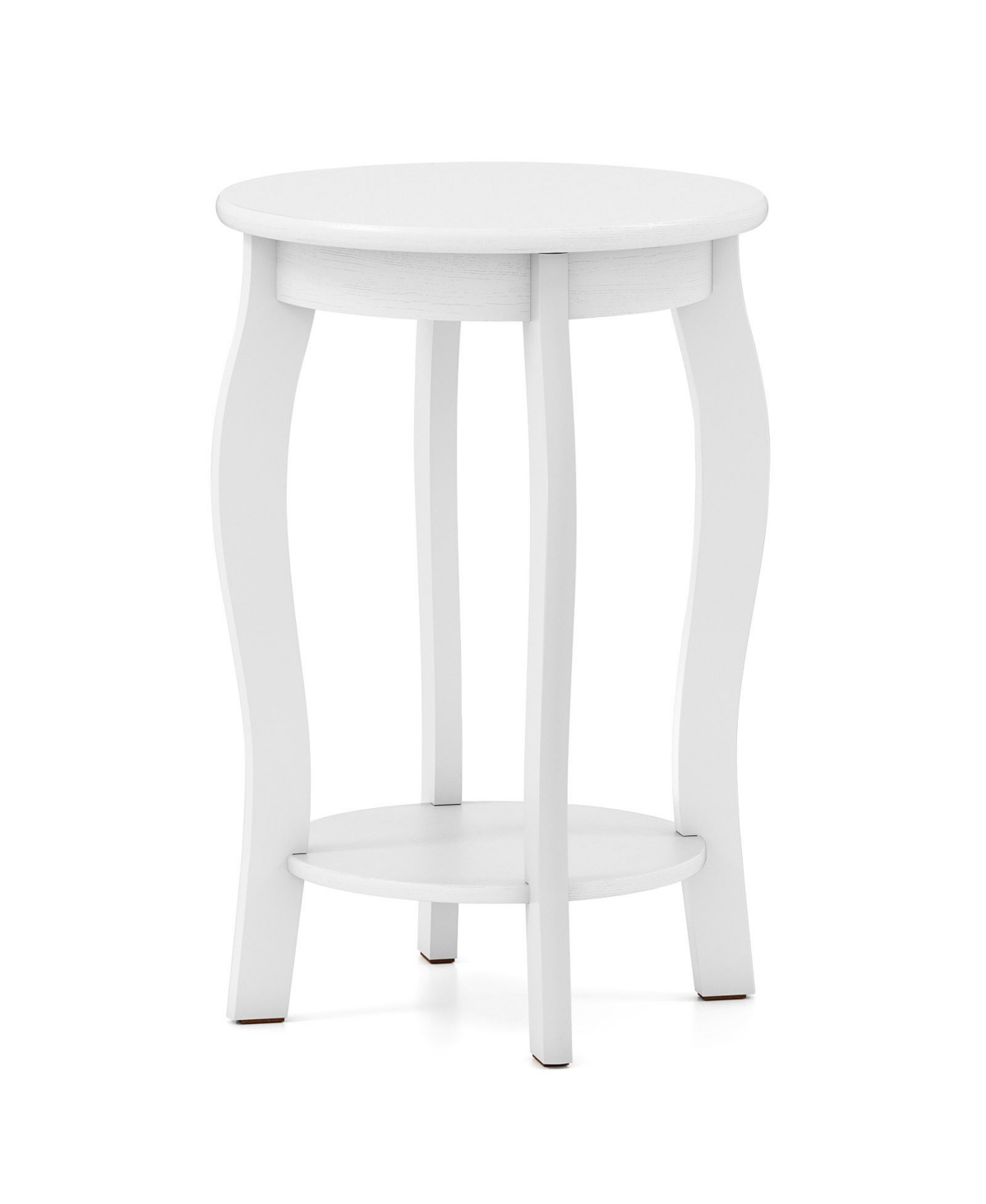 Click here for Sugift 15 Inch 2-Tier Round End Table with Storage... prices