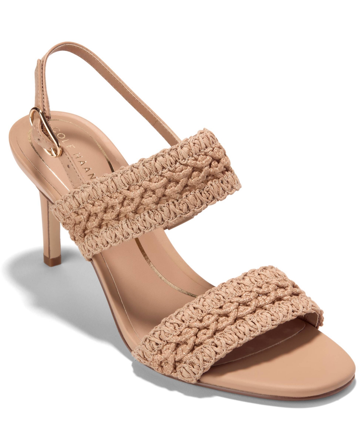 Click here for Cole Haan Womens Harlan Woven Double Band Dress Sa... prices