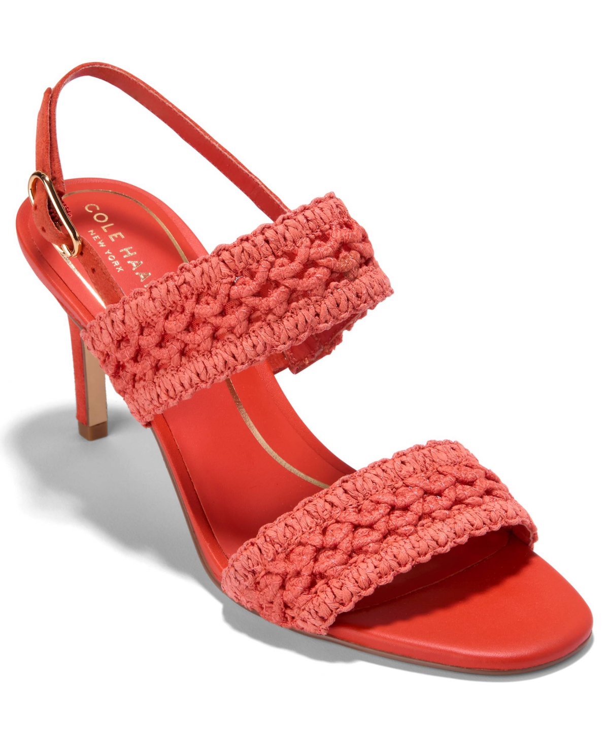 Click here for Cole Haan Womens Harlan Woven Double Band Dress Sa... prices