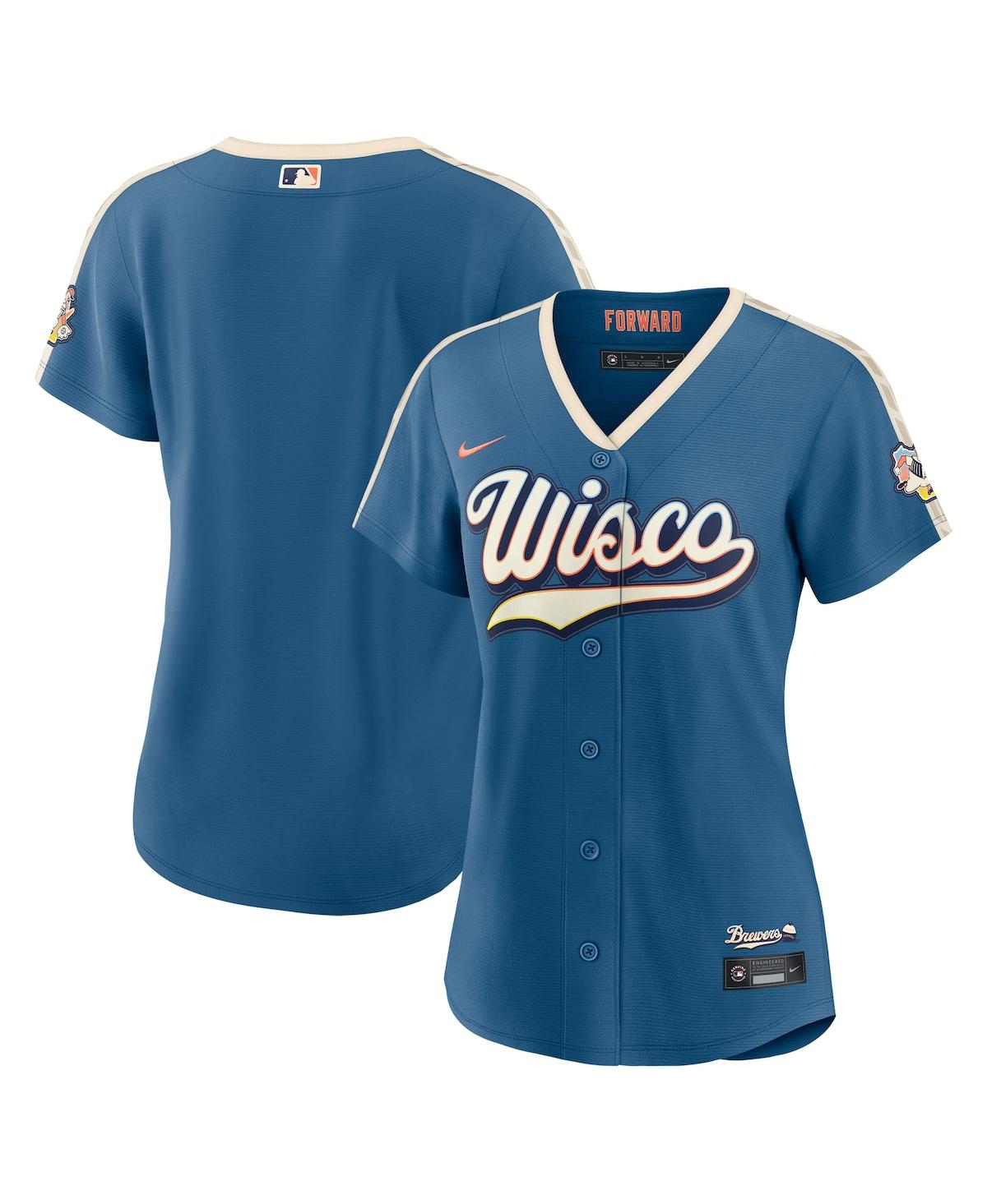 Click here for Nike Womens Mineral Blue Milwaukee Brewers 2026 Ci... prices