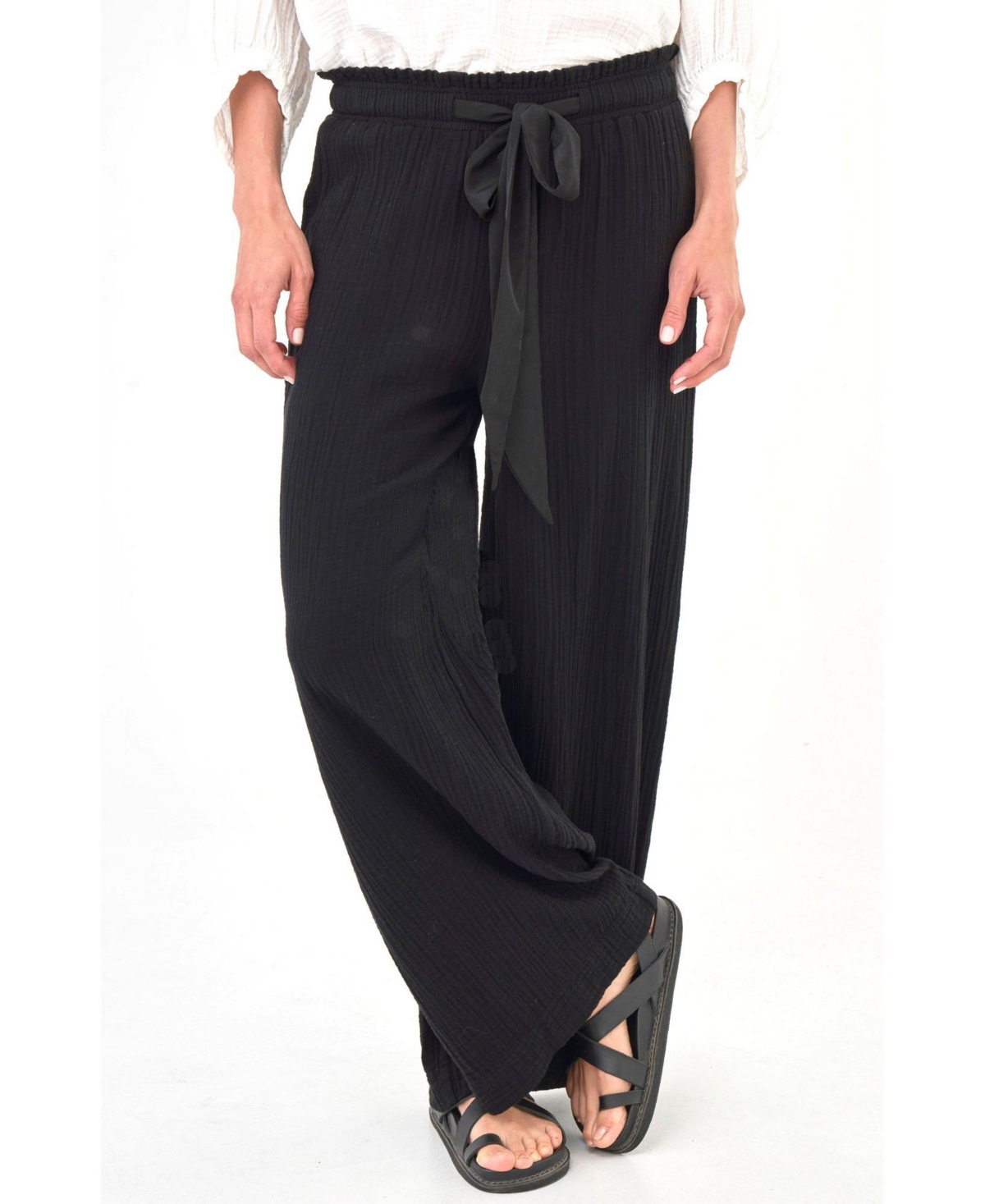 Click here for Ocean+Main Womens Ocean+Main Gauze Palazzo Pant -... prices