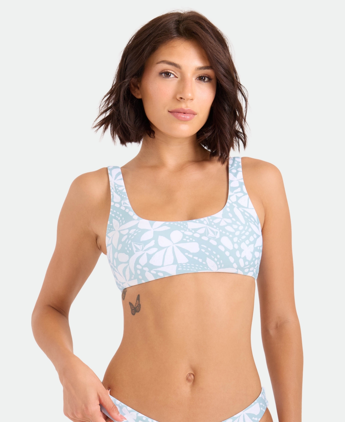 Click here for Volcom Womens Printed Scoop Neck Bikini Top - Summ... prices