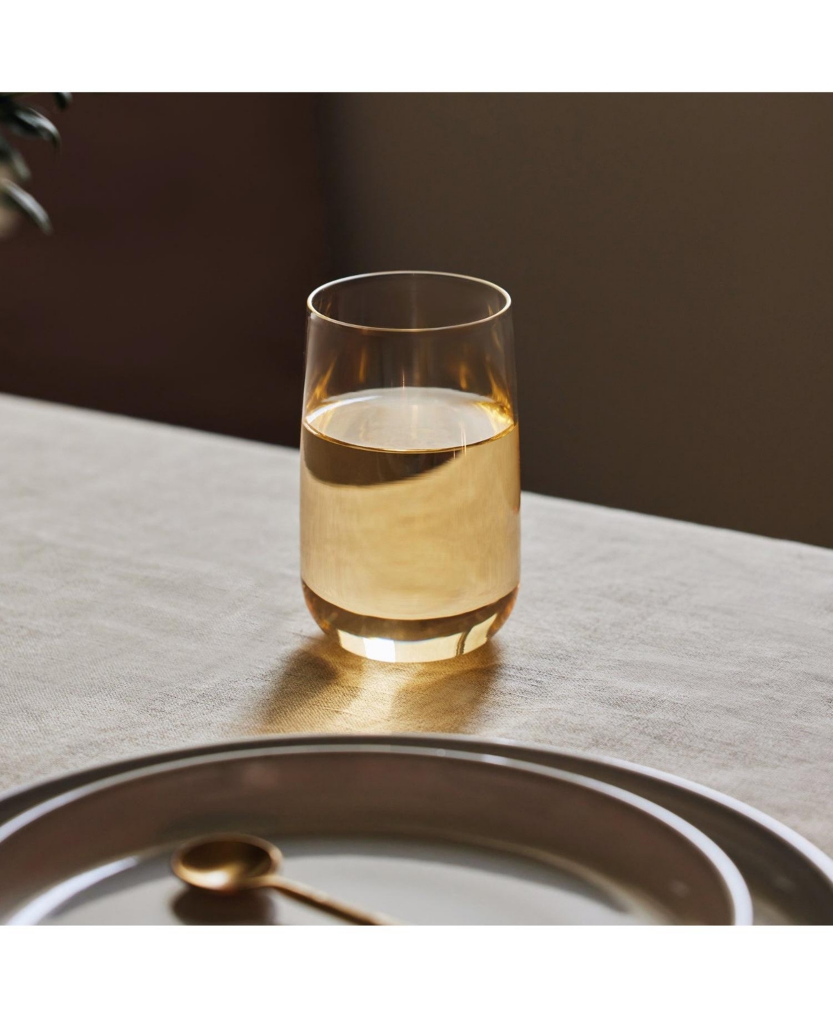 Click here for Fleck  Tall Cremini Tumbler - Set of 4 - Clear prices