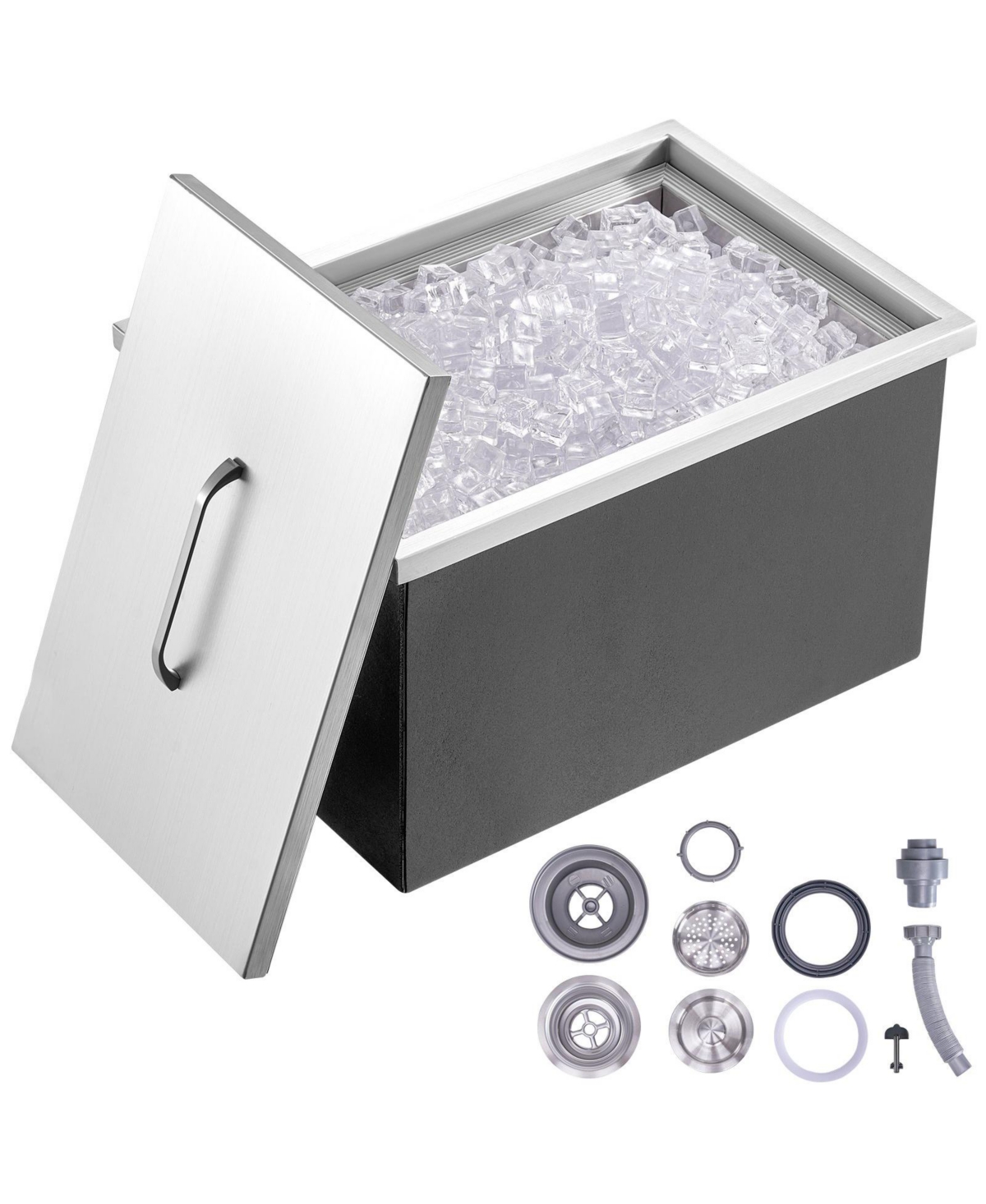 Click here for Mecale 22 x 17 x 12 Inch Drop-In Stainless Steel I... prices