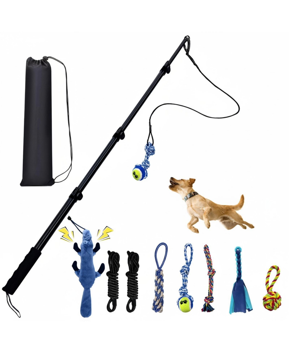 Click here for Aronkl Tether Tug Outdoor Dog Interactive Exercise... prices