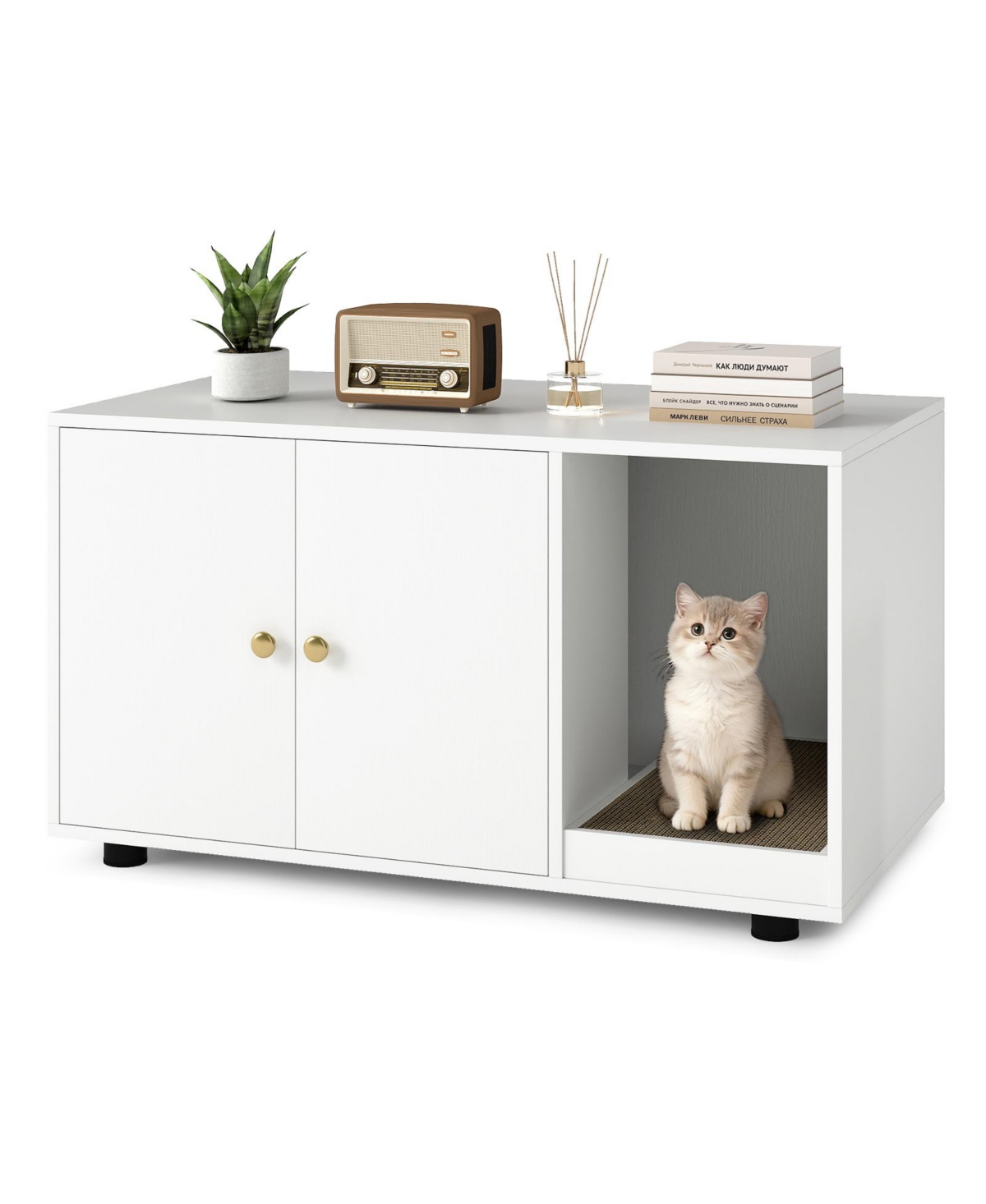 Click here for Cozito Hidden Cat Litter Box with Scratching Board... prices