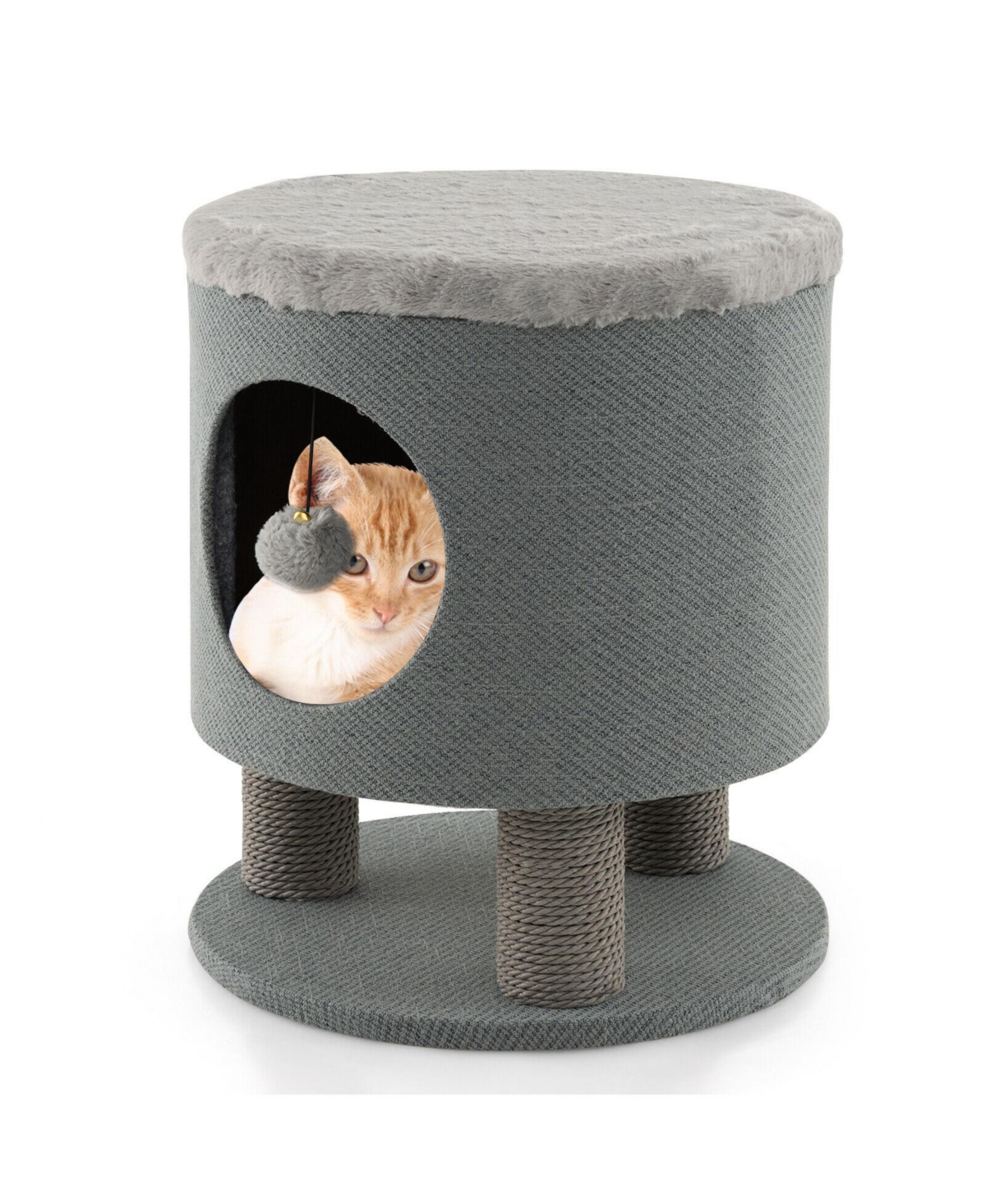 Click here for Cozito Cat Tree 3-in-1 Condo Stool with Scratching... prices