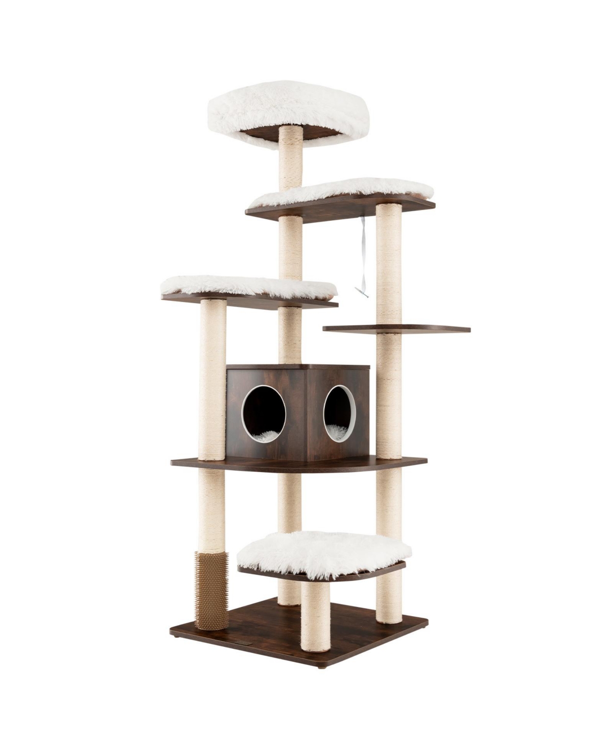 Click here for Cozito Cat Tree 7-Layer Wooden Tall Tower with Sis... prices