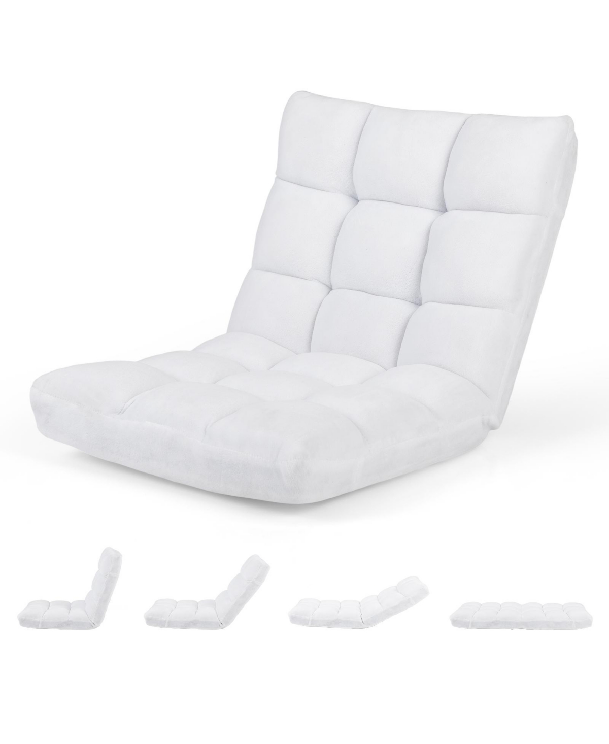 Click here for Sugift 14-Position Adjustable Cushioned Floor Chai... prices